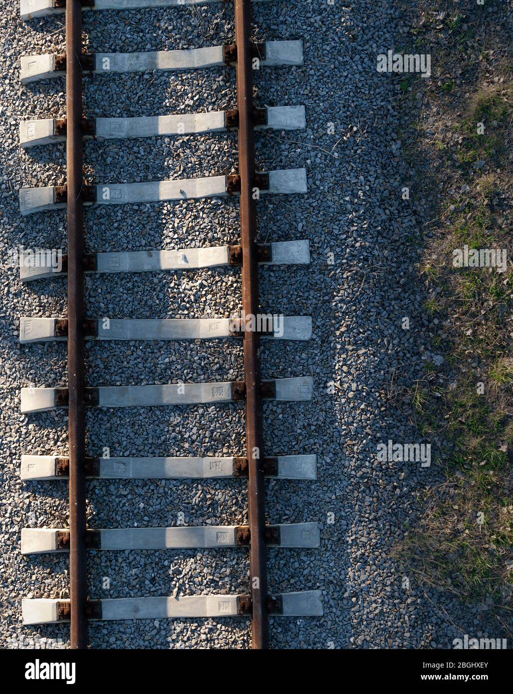 Railroad ballast texture hi-res stock photography and images - Alamy