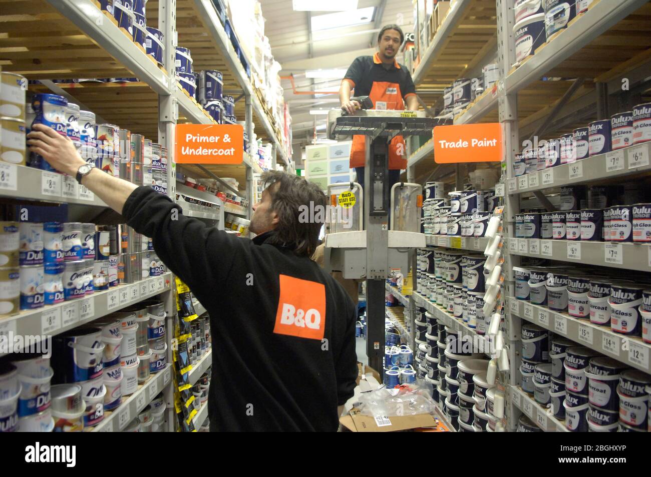 B and q employees hi-res stock photography and images - Alamy