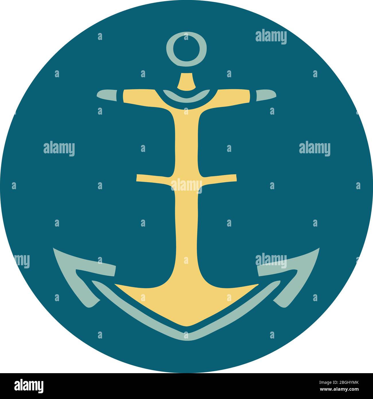 iconic tattoo style image of an anchor Stock Vector Image & Art - Alamy