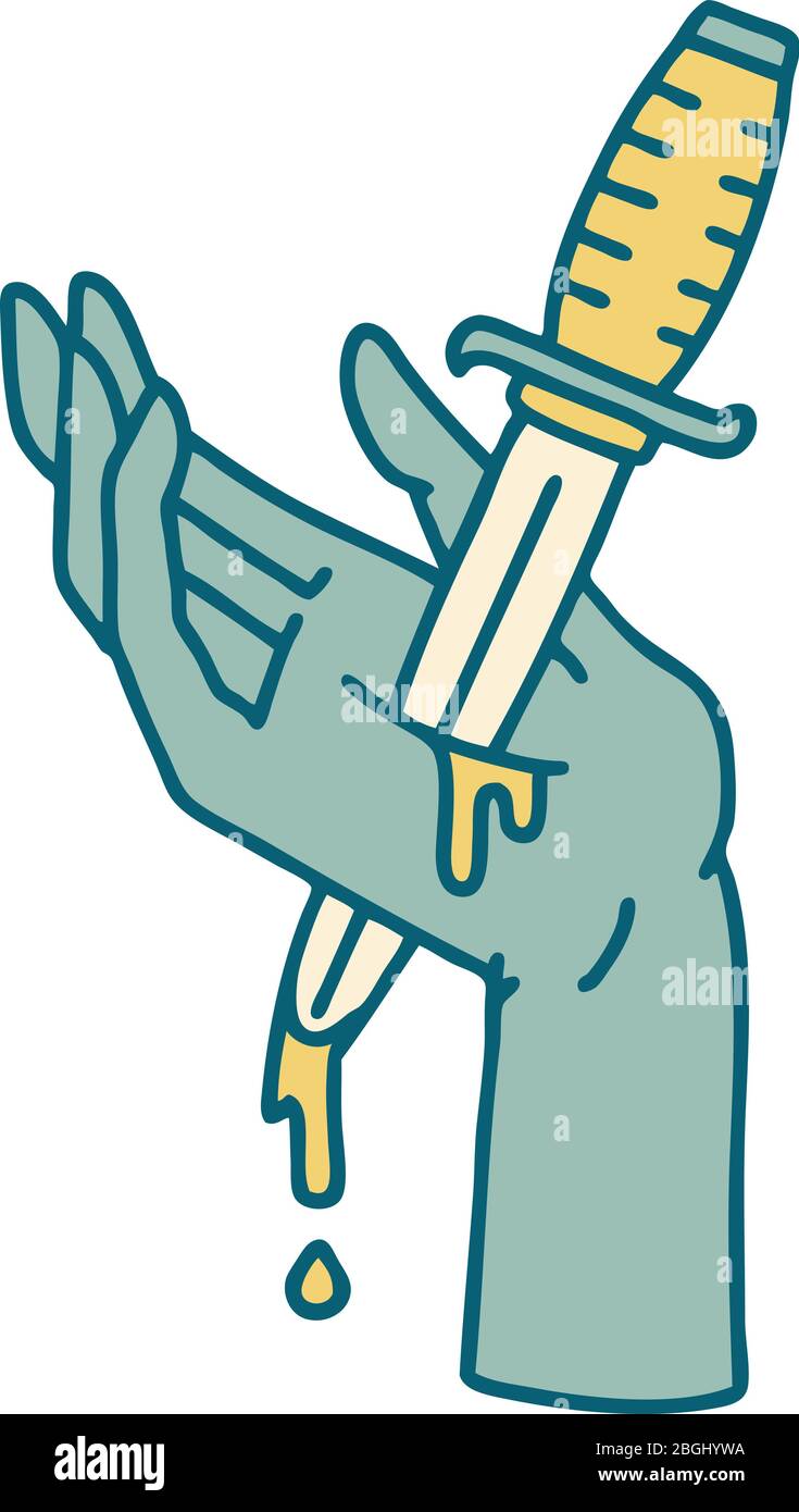 Vintage dagger in hand hi-res stock photography and images - Alamy