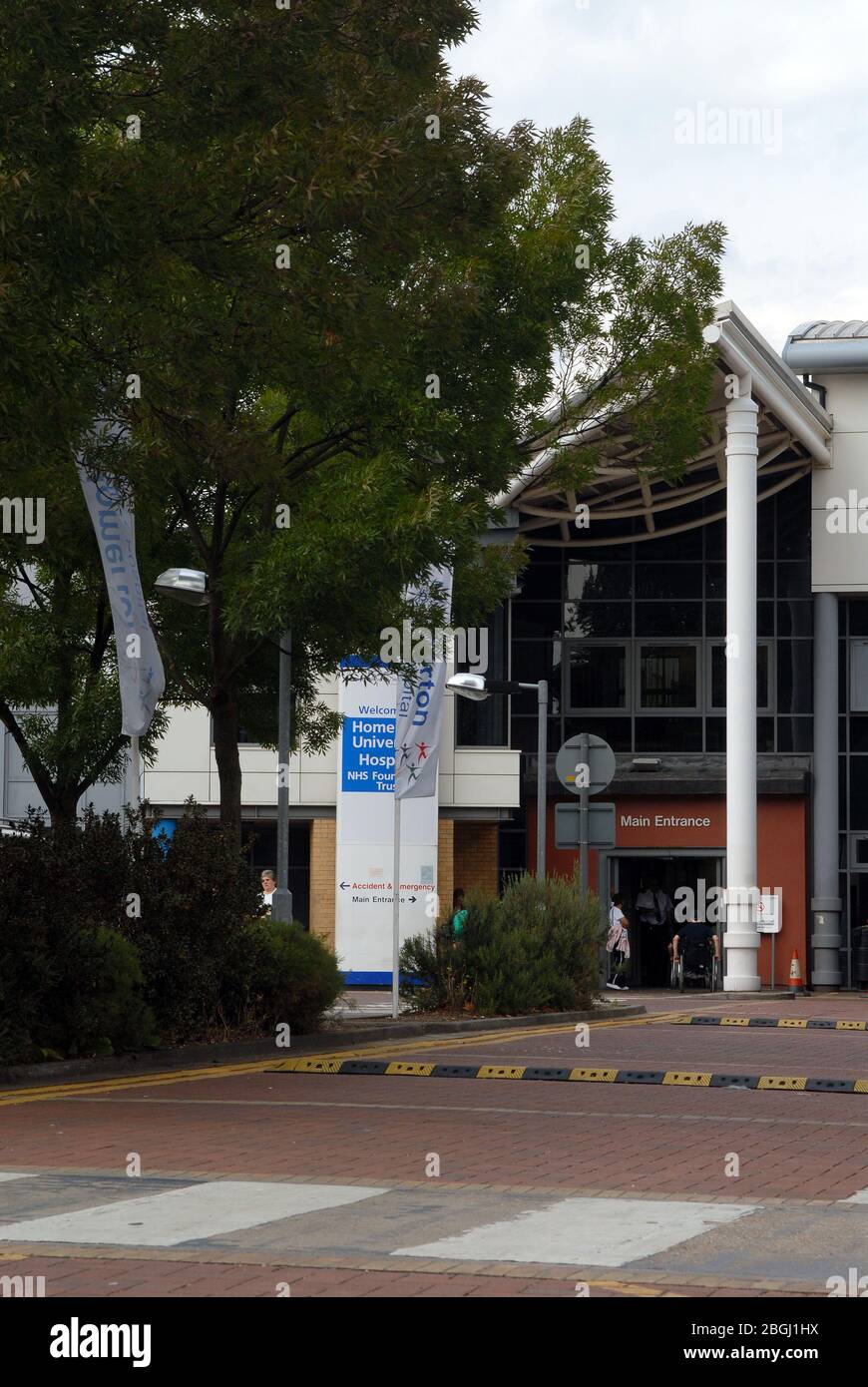 The Main Entrance to Homerton University Hospital, London Stock Photo ...