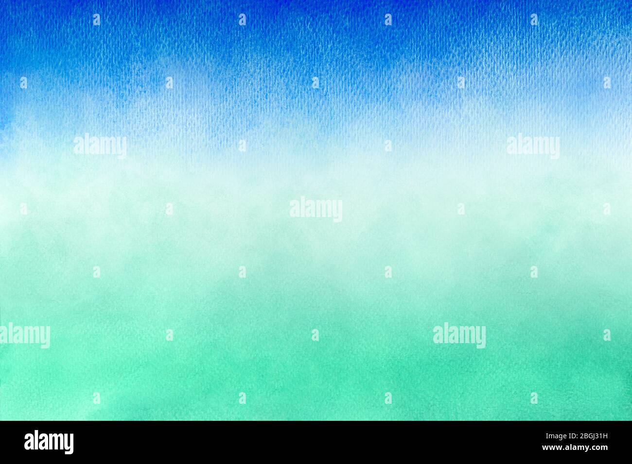 Blue azure turquoise and green abstract watercolor background for ...