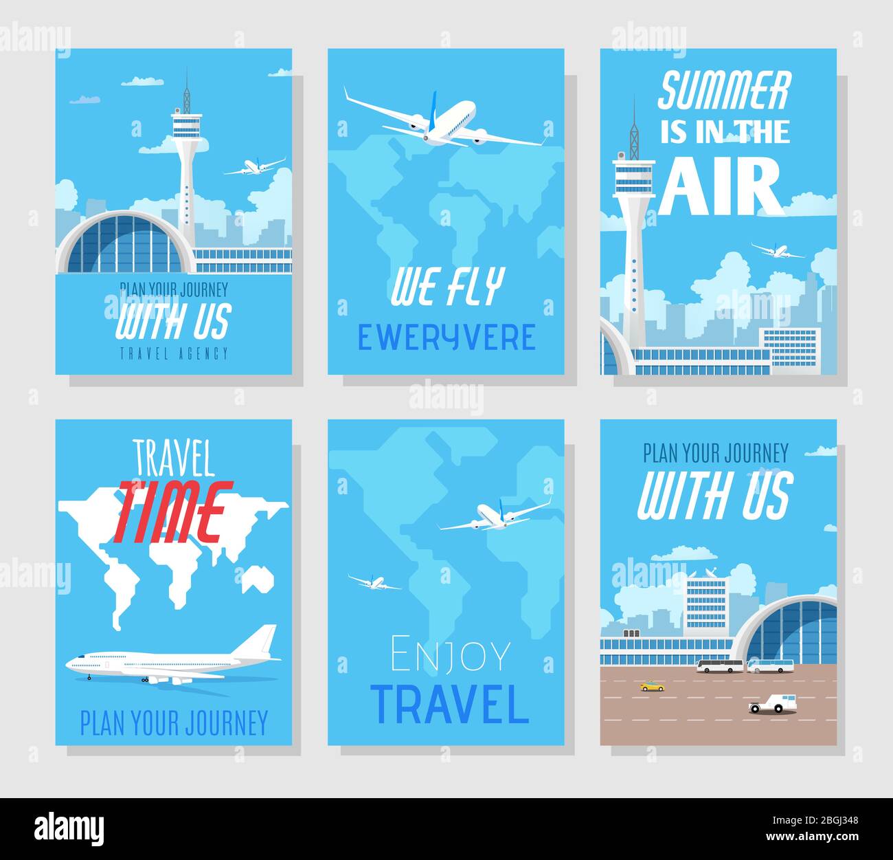 Airline advertisements Stock Vector Images - Alamy