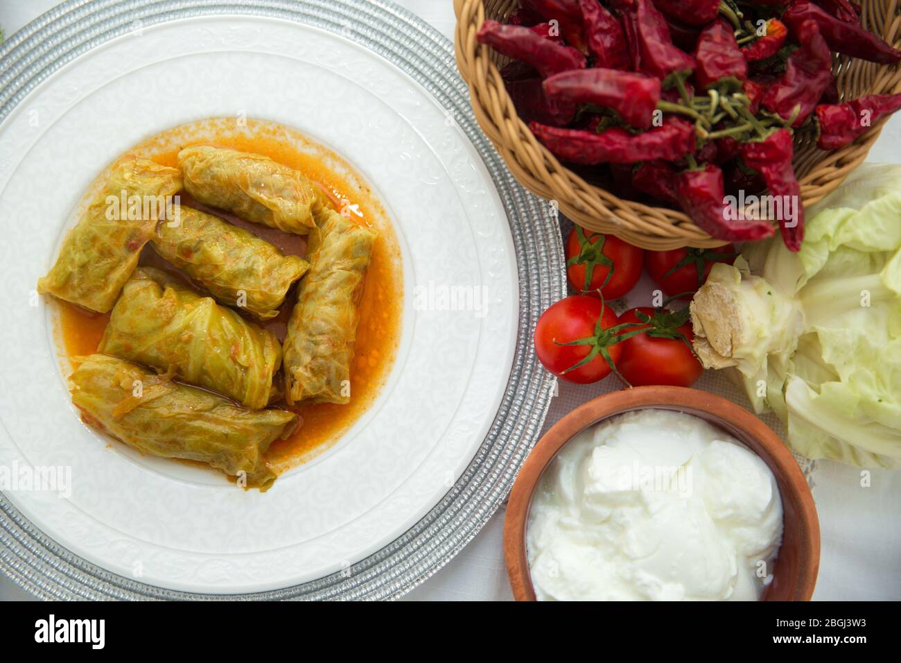 Meat stuffed cabbage leaves, stewed in tomato sauce . Cabbage stuffing ...