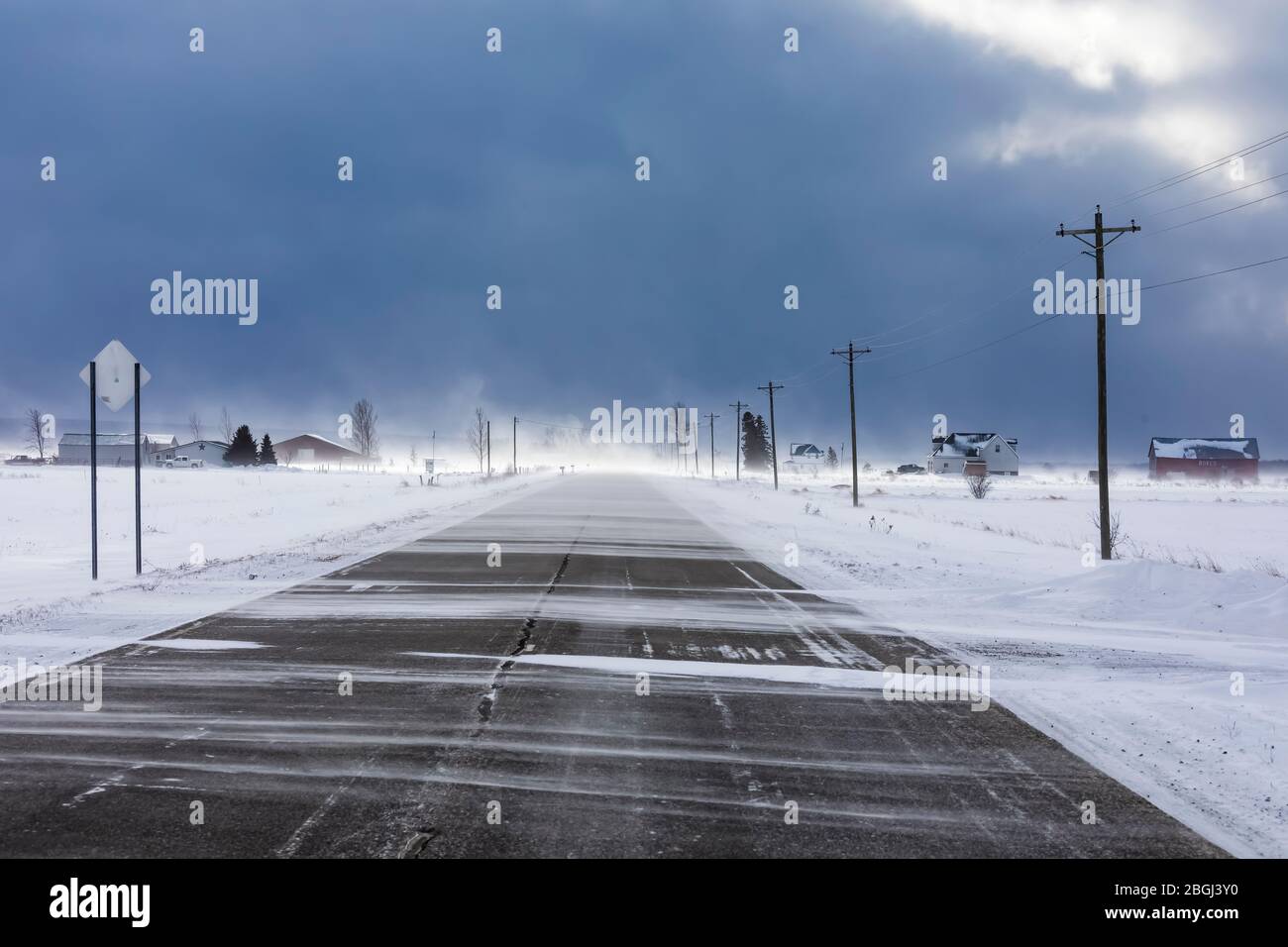 Michigan upper peninsula snow hi-res stock photography and images - Alamy