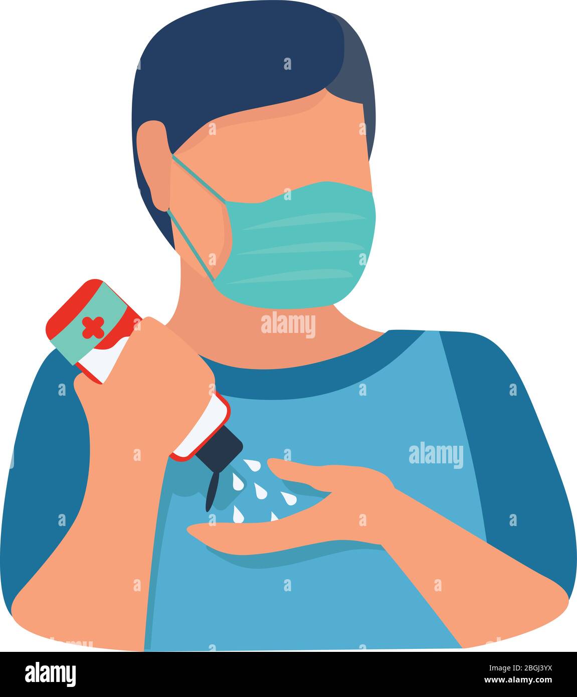 Covid 19 virus sticker Stock Vector Images - Alamy