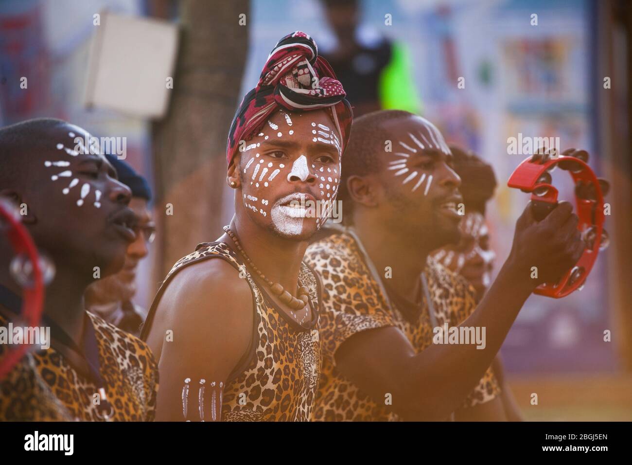 Traditional dance and musicians perform V & A Waterfront Cape Town ...