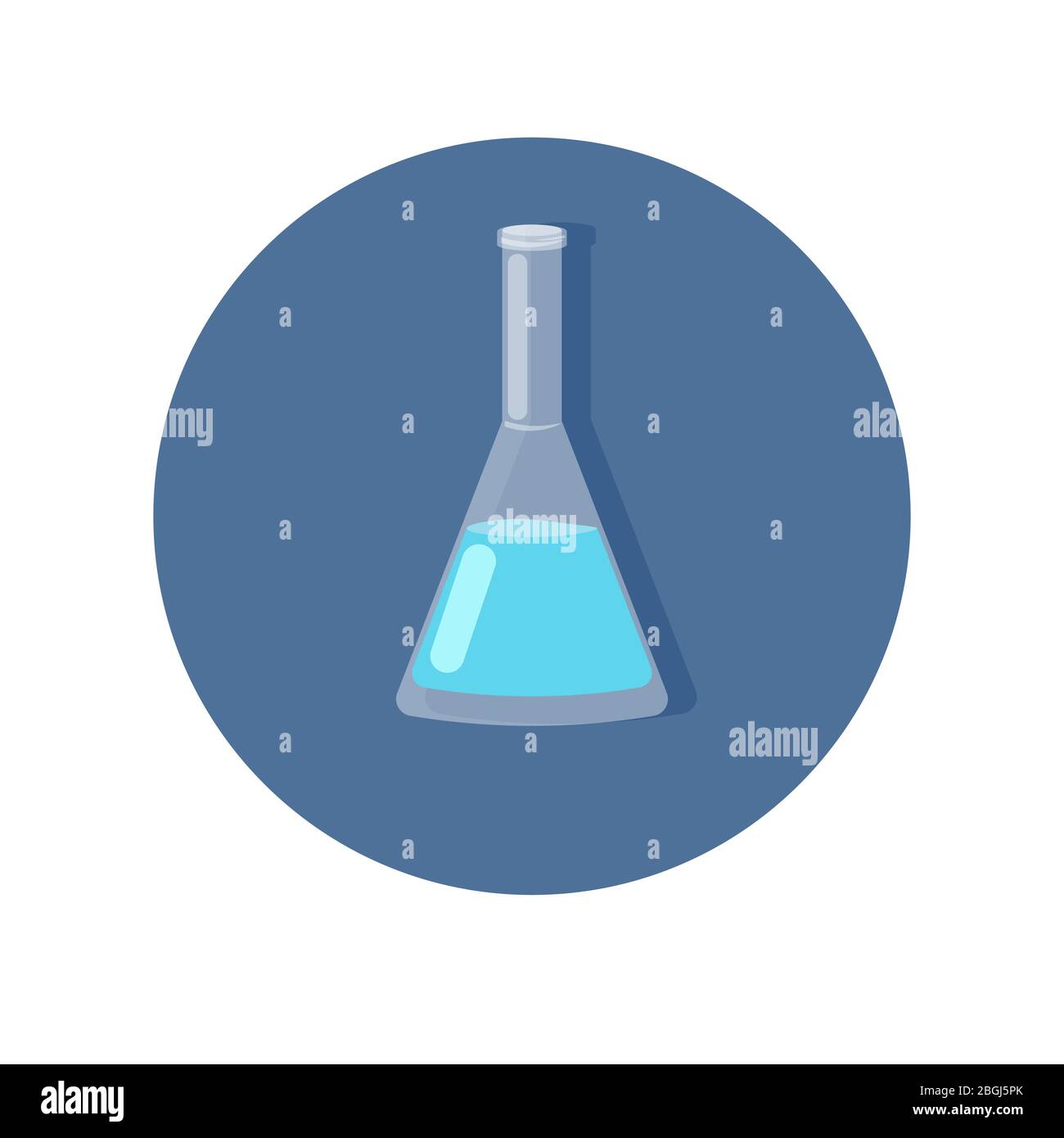 test tube with blue liquid medical laboratory glassware equipment for ...