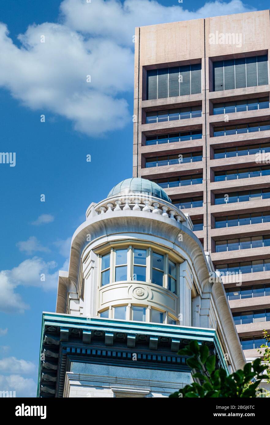 Round Tower by Modern Tower Stock Photo - Alamy