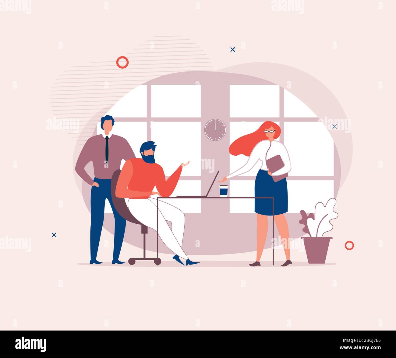 Chief executive desk Stock Vector Images - Alamy