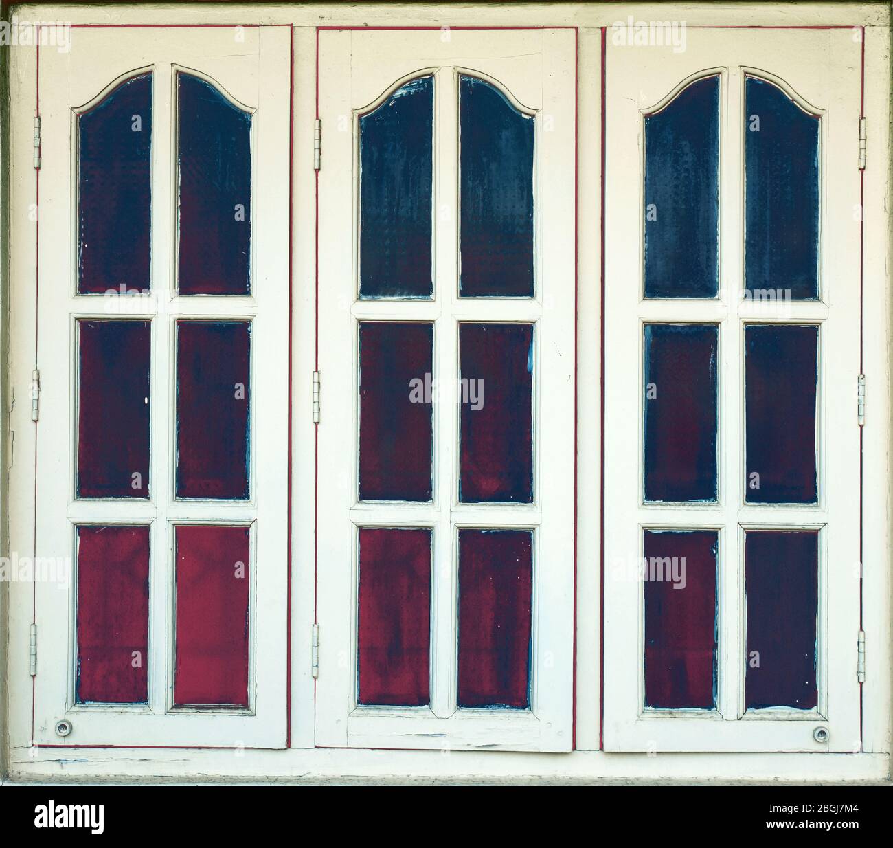 vintage wooden and glass window frame Stock Photo - Alamy