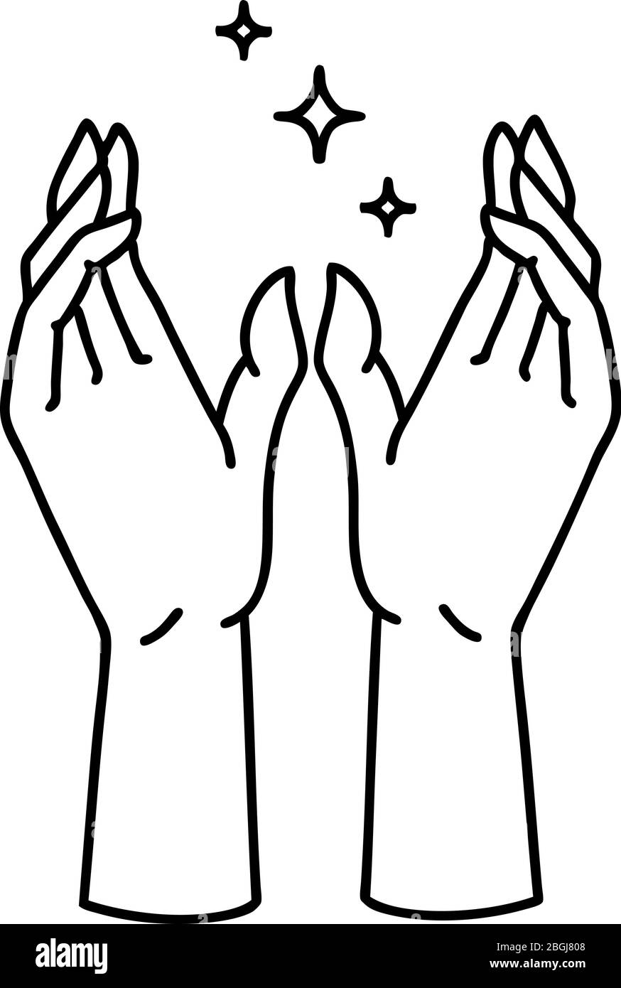 Mystic hands Cut Out Stock Images & Pictures - Alamy