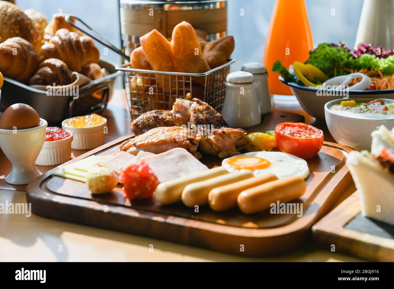 Continental breakfast cold meat hi-res stock photography and images - Alamy