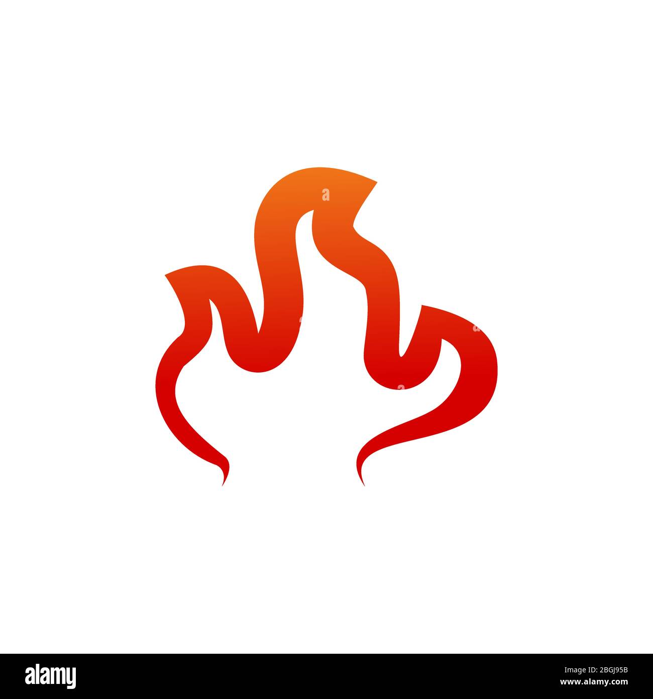 flame flat vector graphic design illustration isolated Stock Vector ...