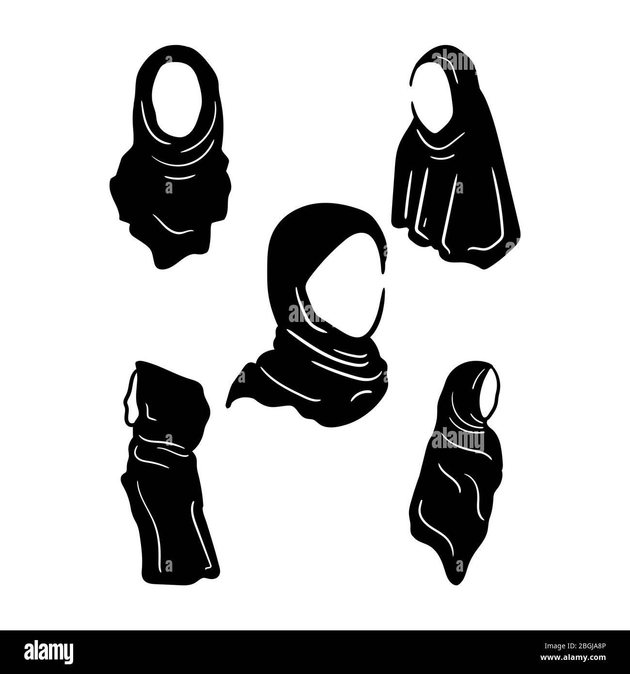 hijab moslem vector design illustration Stock Vector Image & Art - Alamy