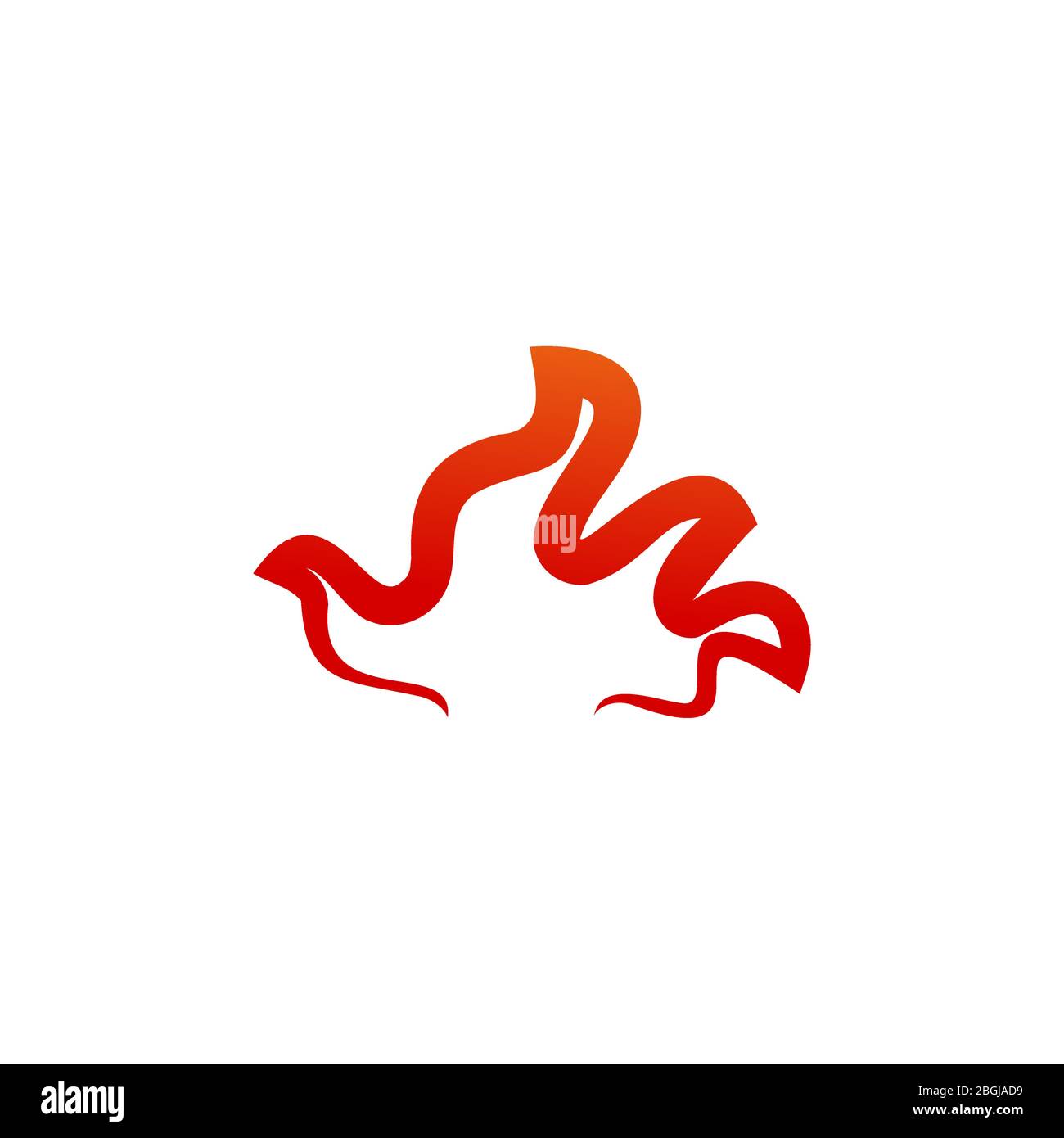 flame flat vector graphic design illustration isolated Stock Vector ...