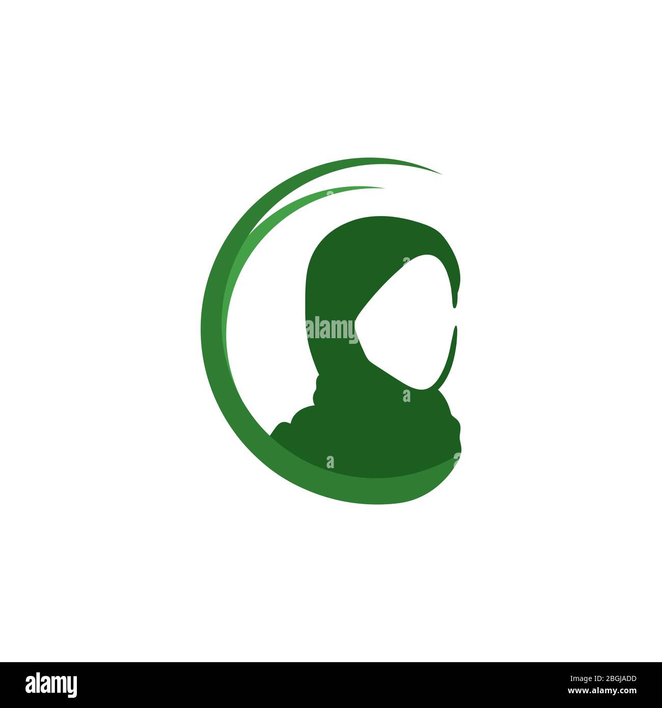 woman hijab muslim vector graphic design isolated Stock Vector Image ...