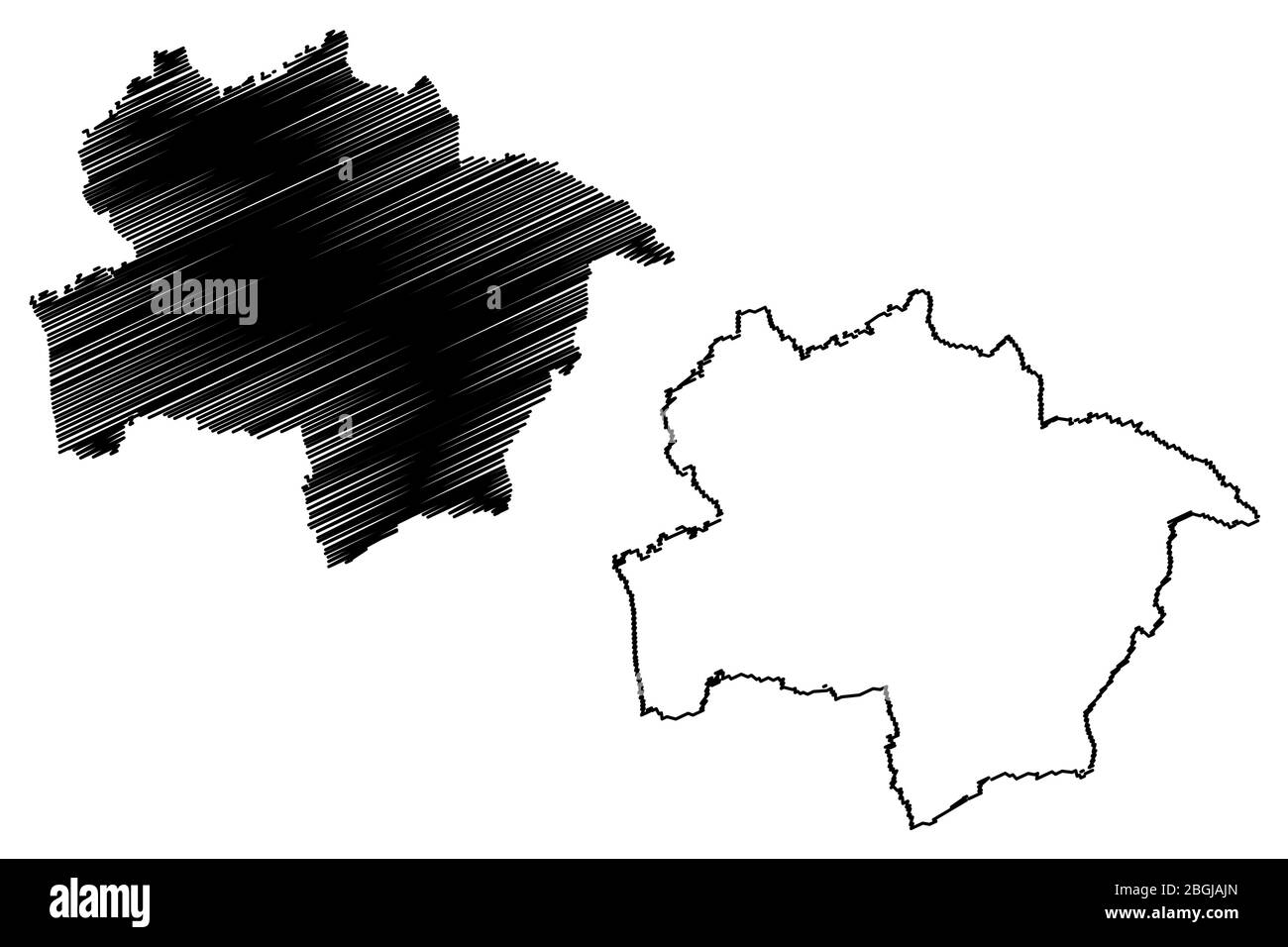 Hamm City (Federal Republic of Germany, North Rhine-Westphalia) map ...