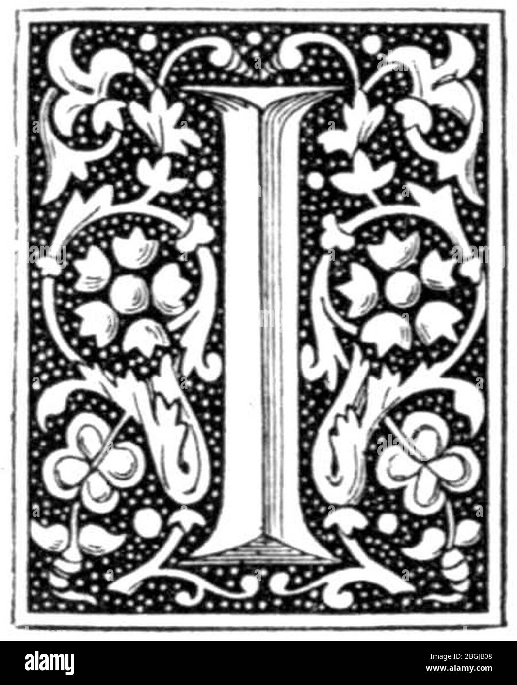 History of Illuminating initial I Stock Photo - Alamy