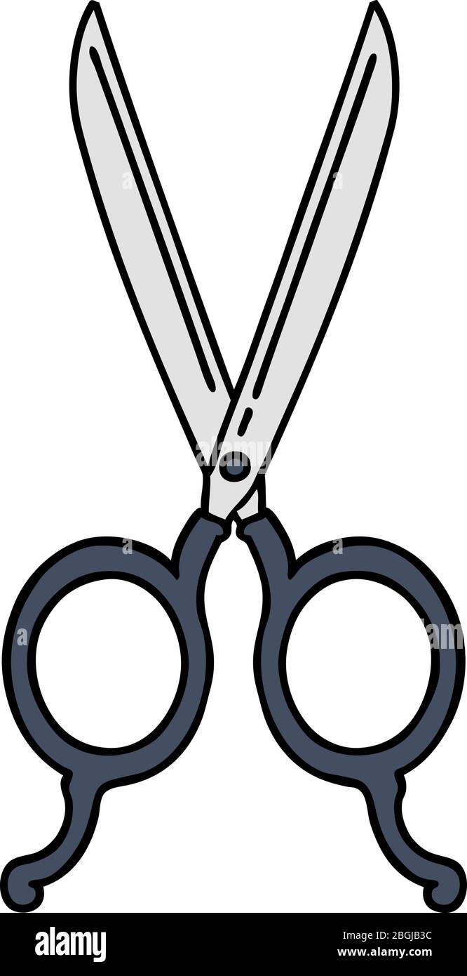 tattoo in traditional style of barber scissors Stock Vector Image & Art ...