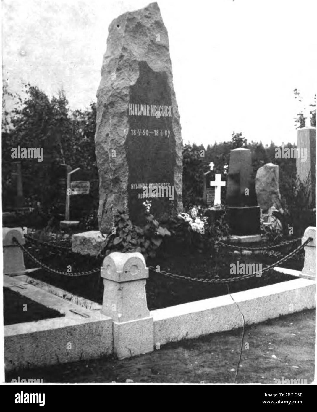 Hjalmar Neiglick gravsten Stock Photo - Alamy
