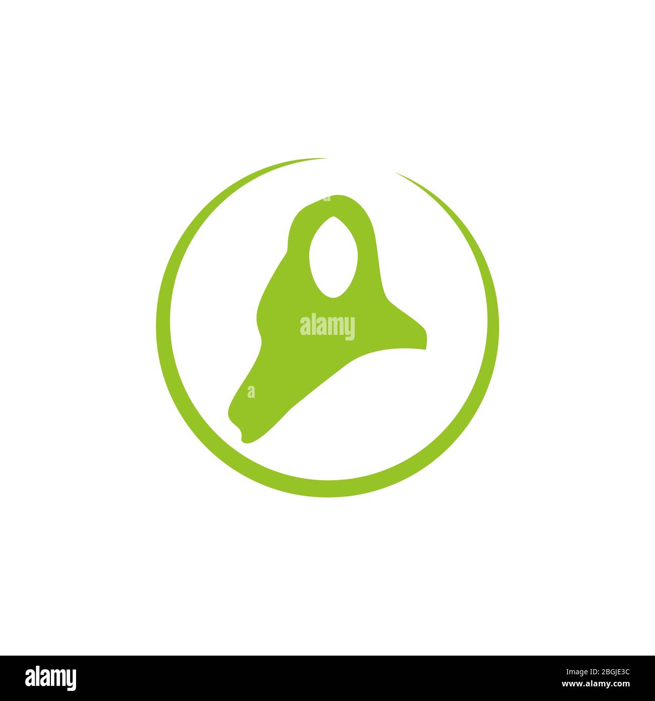 woman hijab muslim vector graphic design isolated Stock Vector Image ...