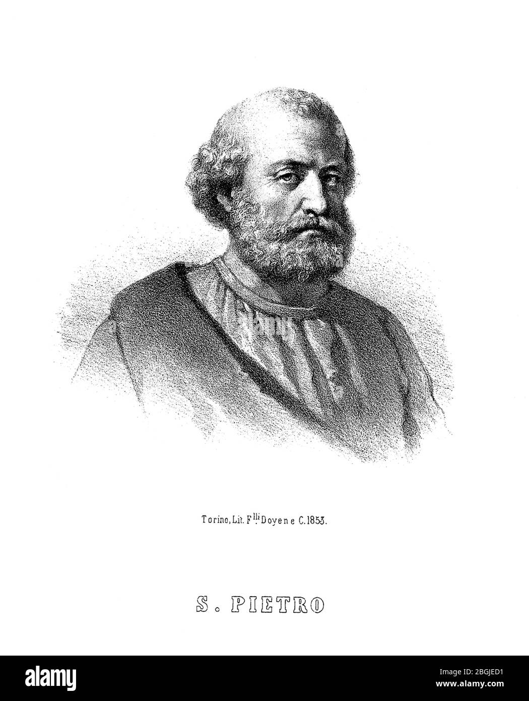 Ritratto san peter Black and White Stock Photos & Images - Alamy