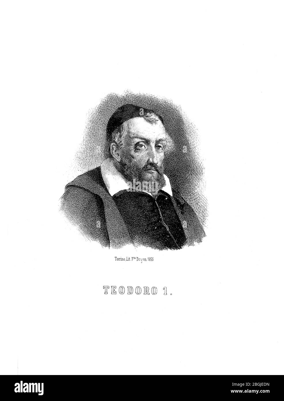 649 c. AC , ROMA , ITALY : The Pope TEODORO I ( dead 649 A.C ...