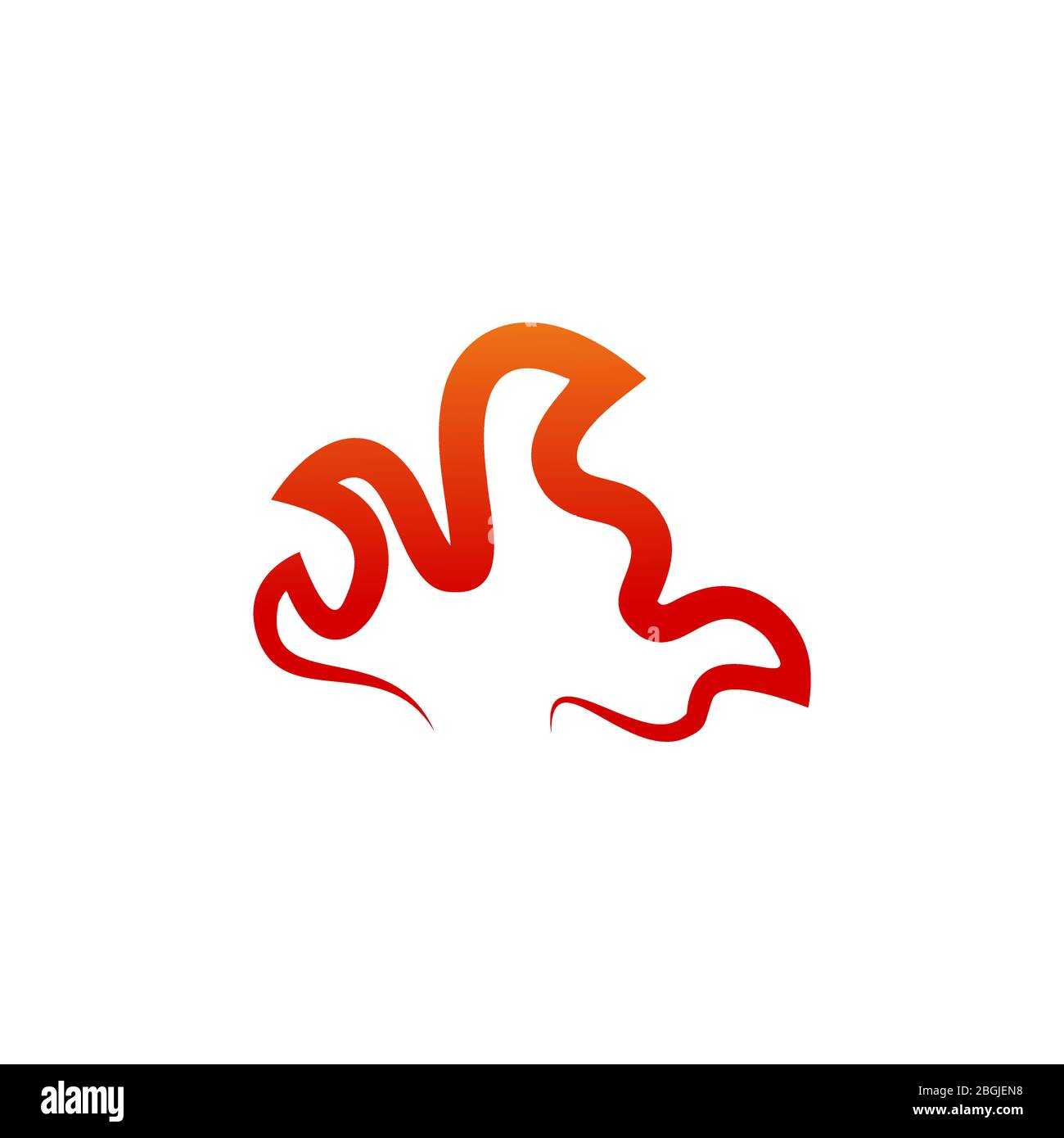 flame flat vector graphic design illustration isolated Stock Vector ...