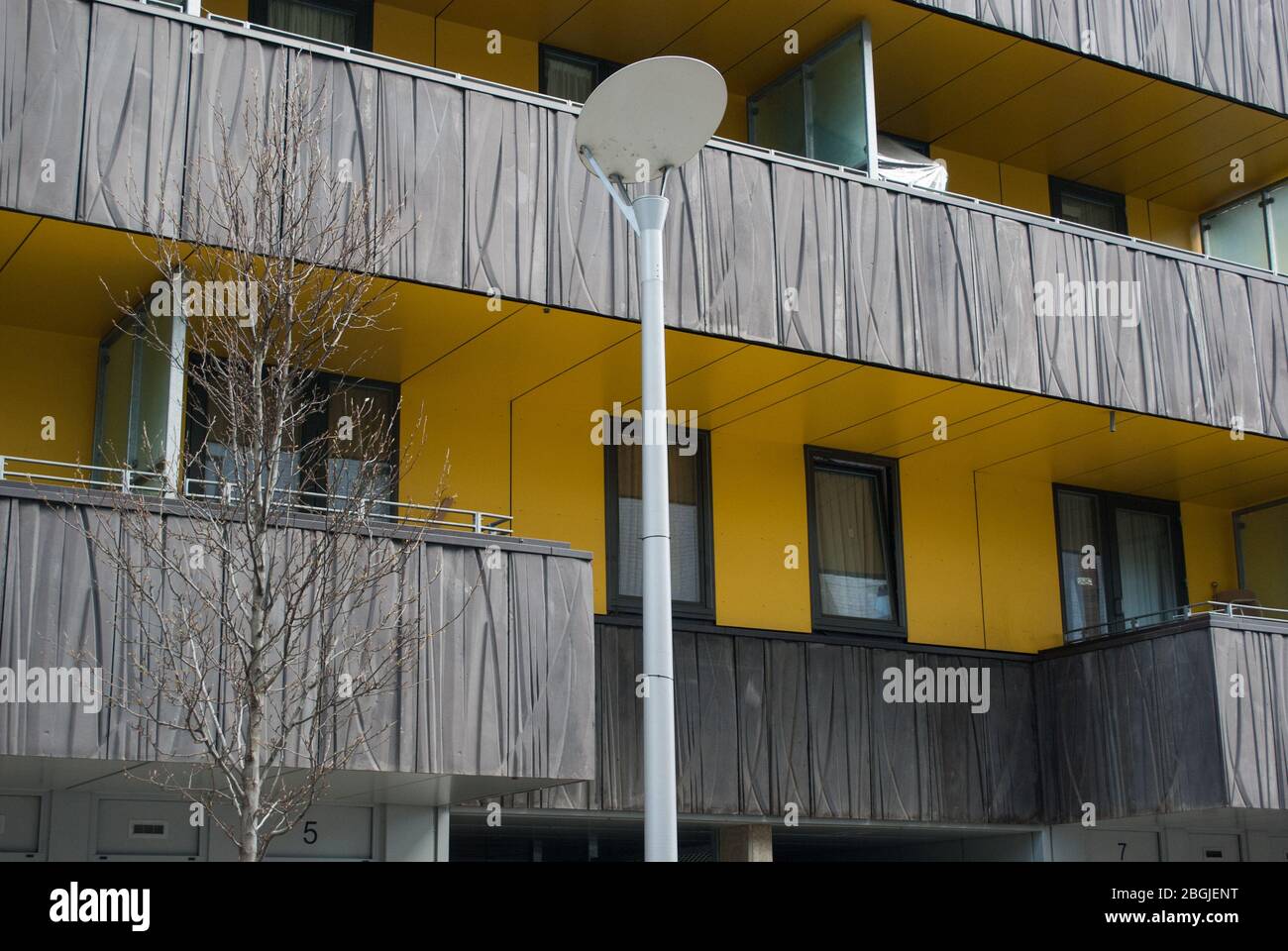 Yellow Black Affordable Housing Tarling Estate, Tarling Street, London ...