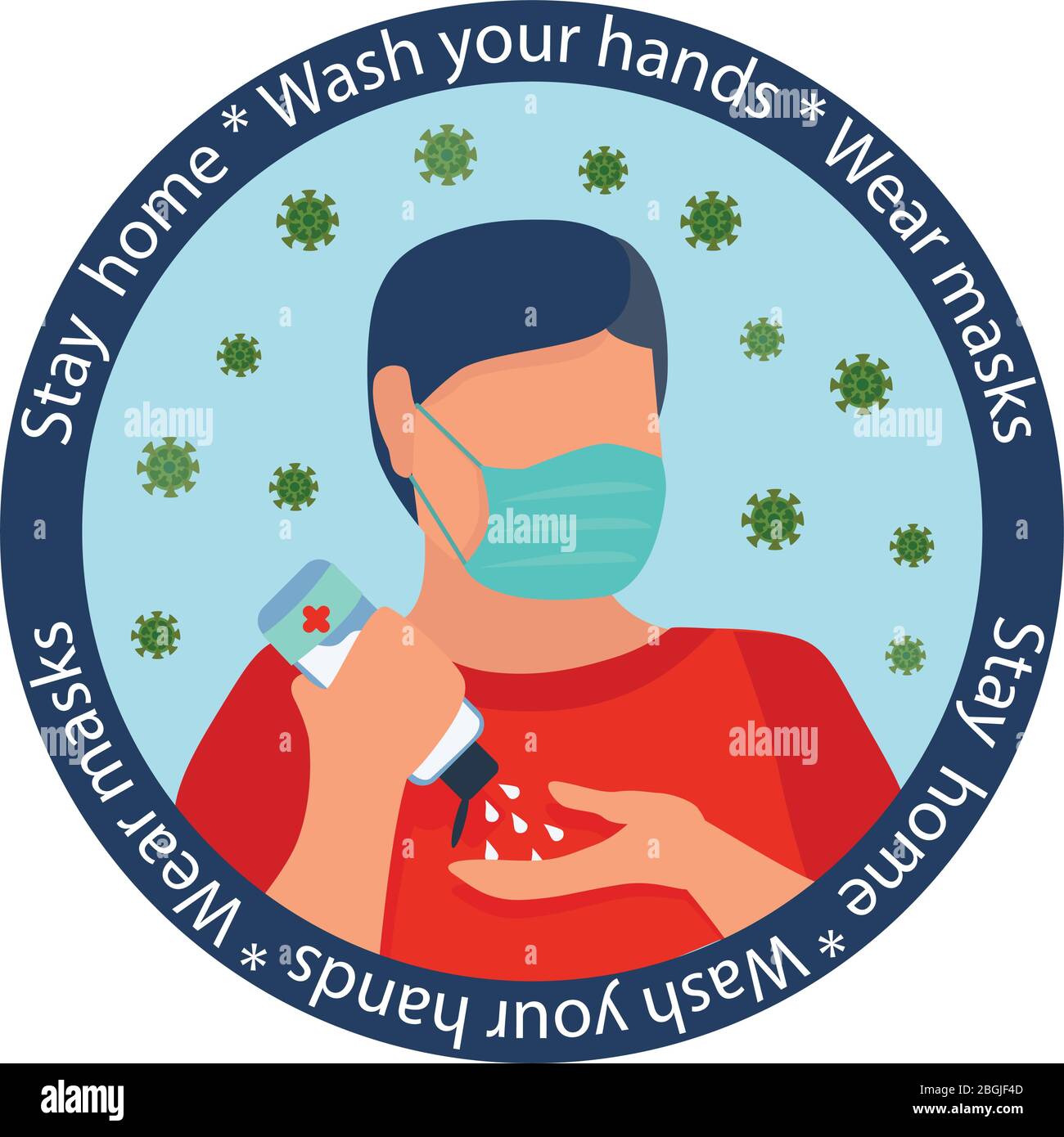 Sick sticker Stock Vector Images - Alamy