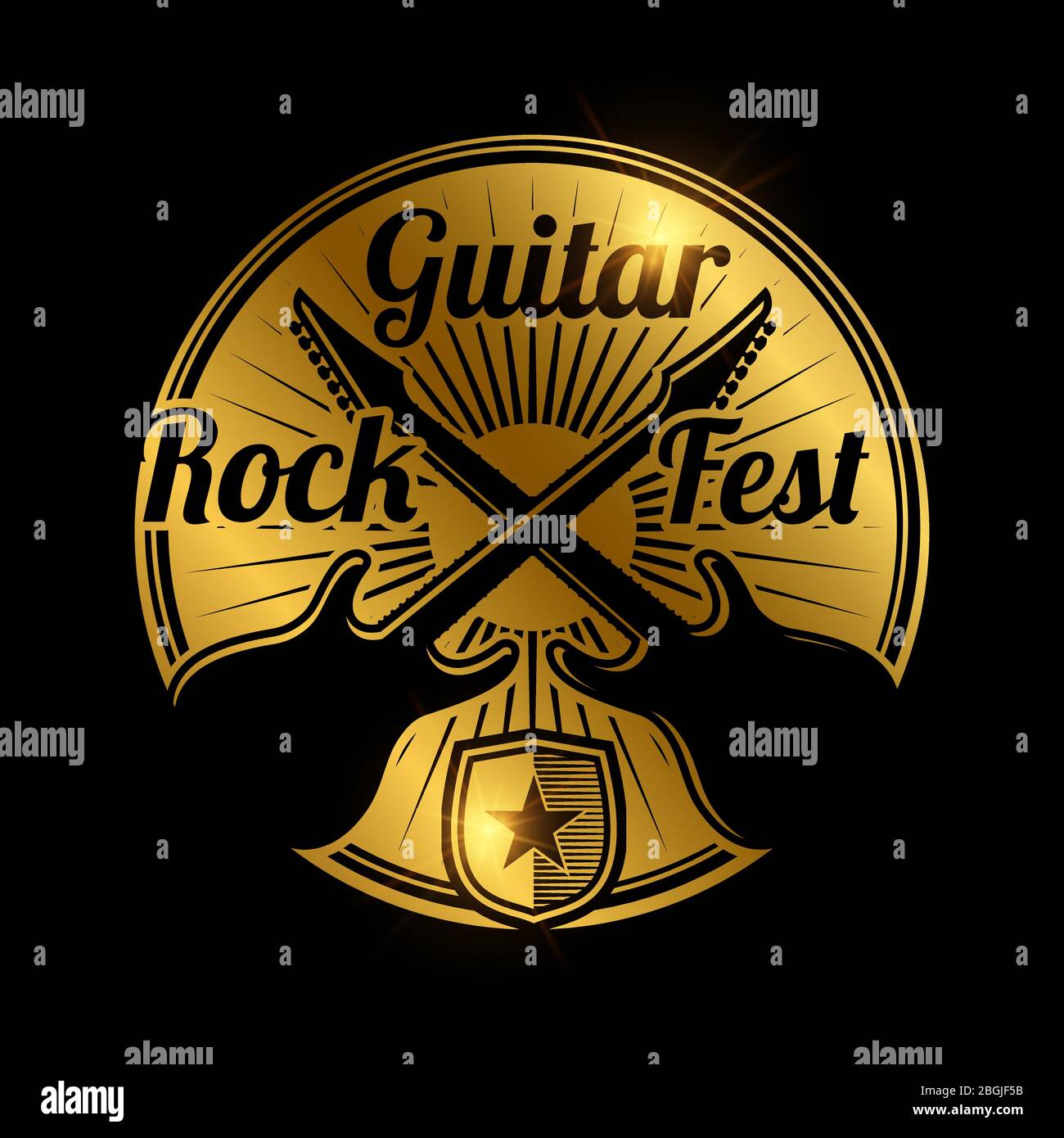 Rock concert concept banner Stock Vector Images - Alamy