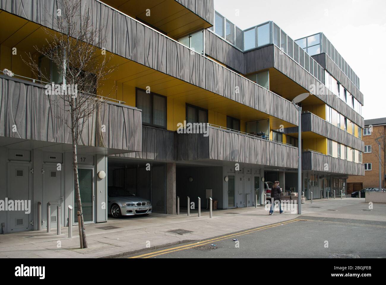Yellow Black Affordable Housing Tarling Estate, Tarling Street, London ...