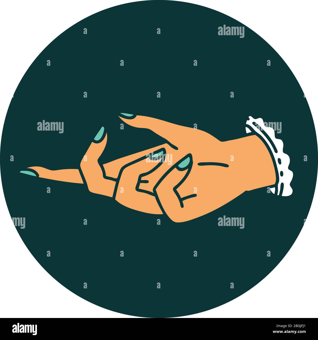 Iconic hand gesture Stock Vector Images - Alamy