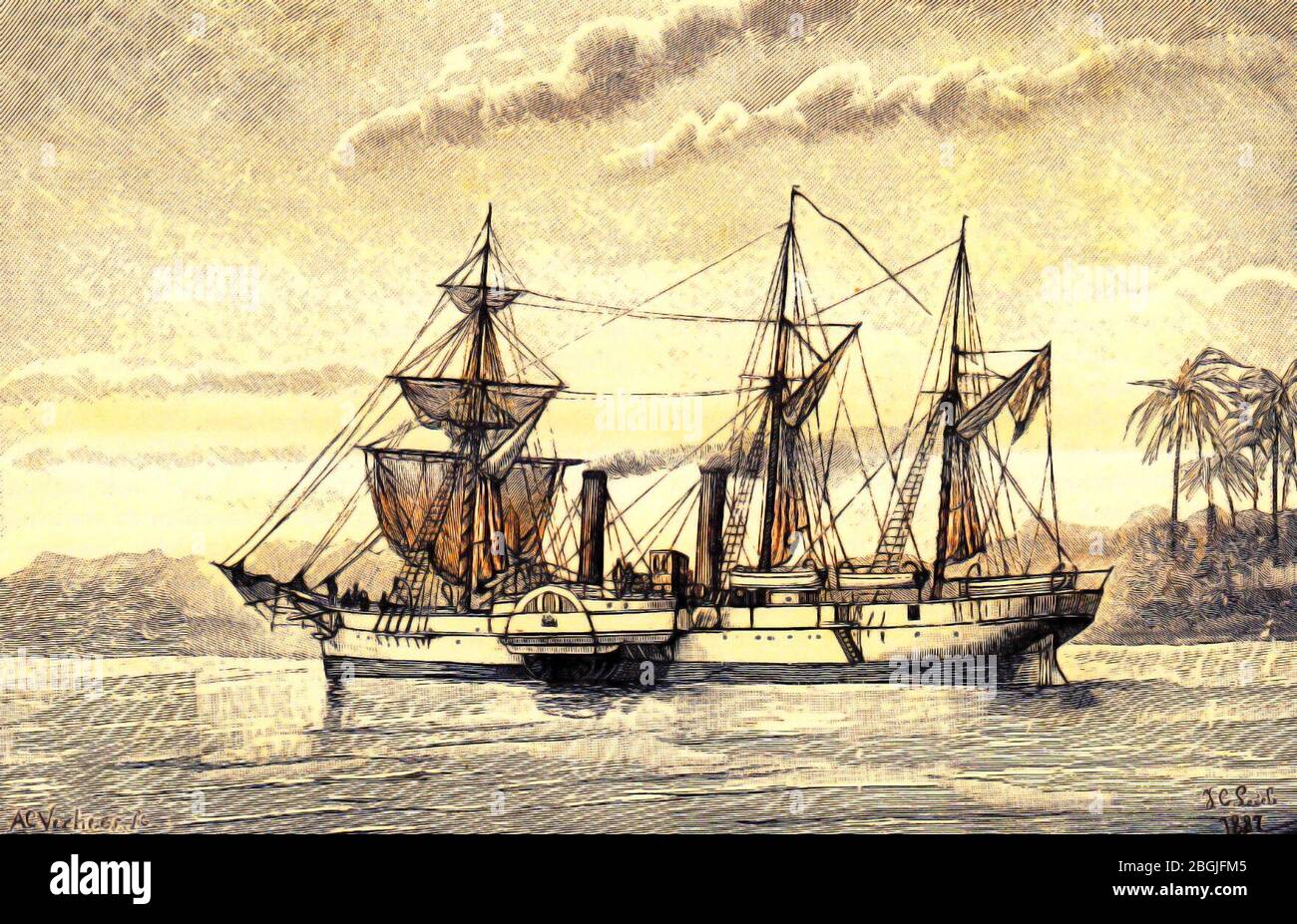 HM Stoomschip Bromo Stock Photo - Alamy