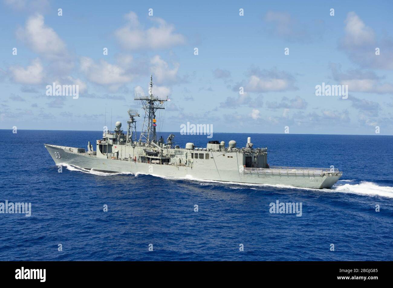 HMAS Sydney at sea in June 2013 Stock Photo - Alamy