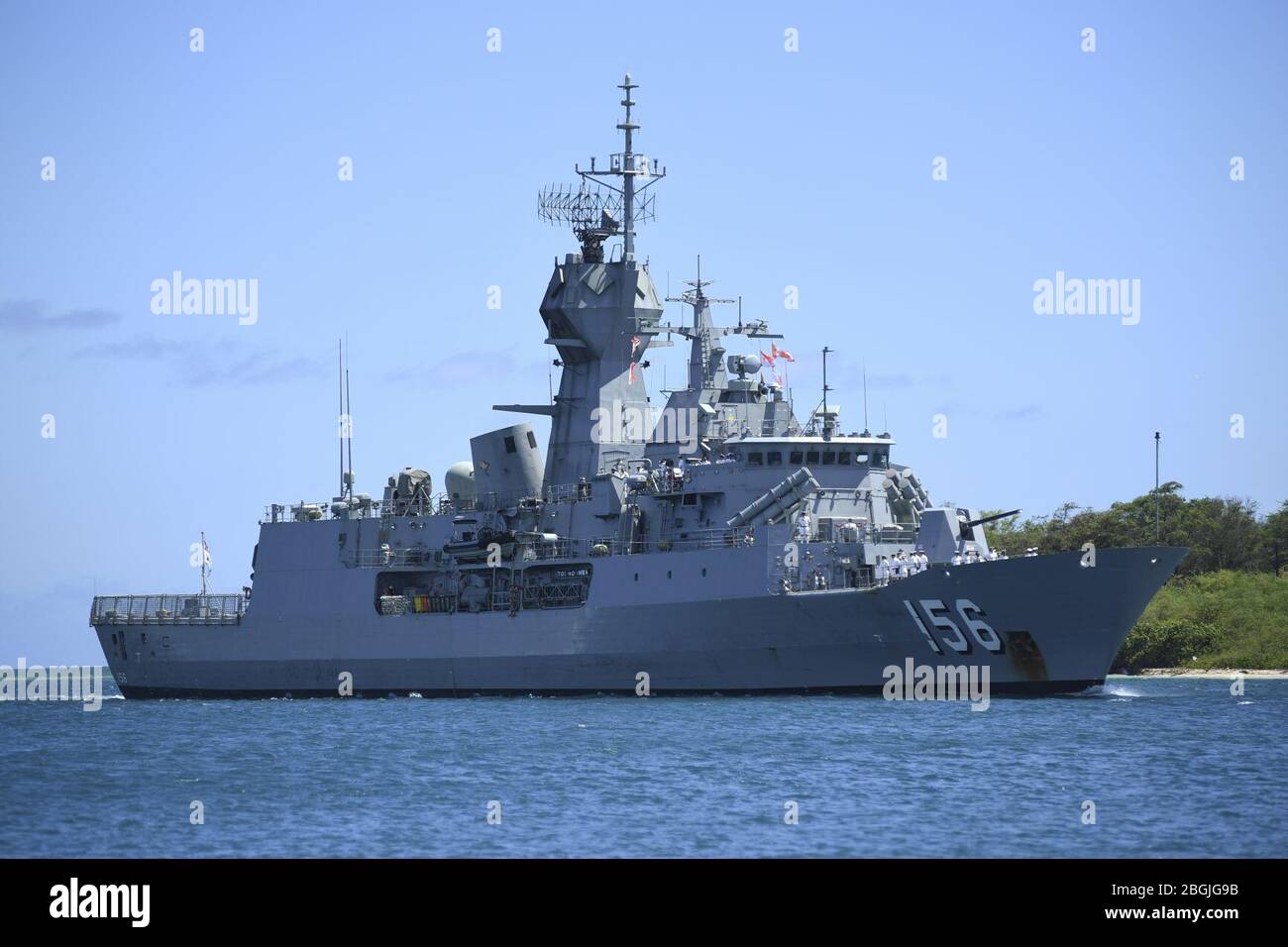 HMAS Toowoomba arriving at Pearl Harbor in June 2018 Stock Photo - Alamy