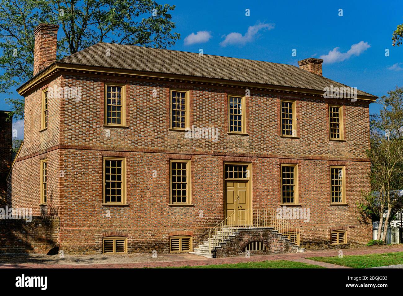 Ludwell-Paradise House in Colonial Williamsburg Stock Photo - Alamy
