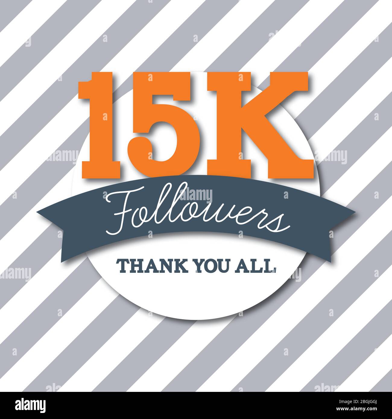 15K followers. Thank you all. Social media subscribers banner Stock Vector Image & Art - Alamy