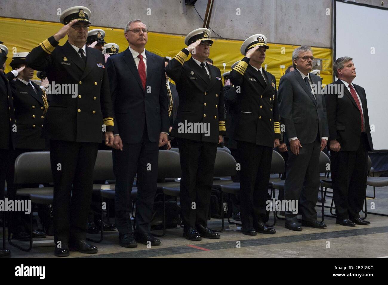 HMCS Toronto crew receives award 150220 Stock Photo - Alamy