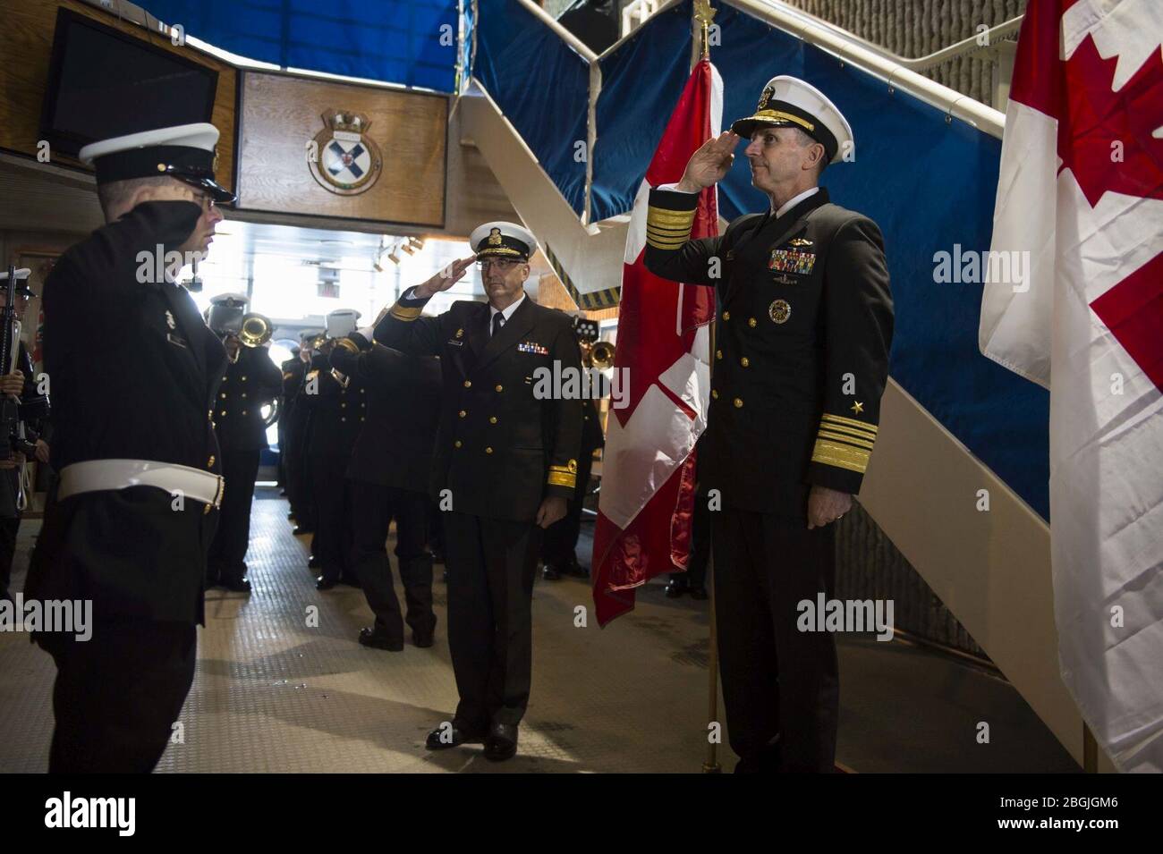 HMCS Toronto receives award 150220 Stock Photo - Alamy