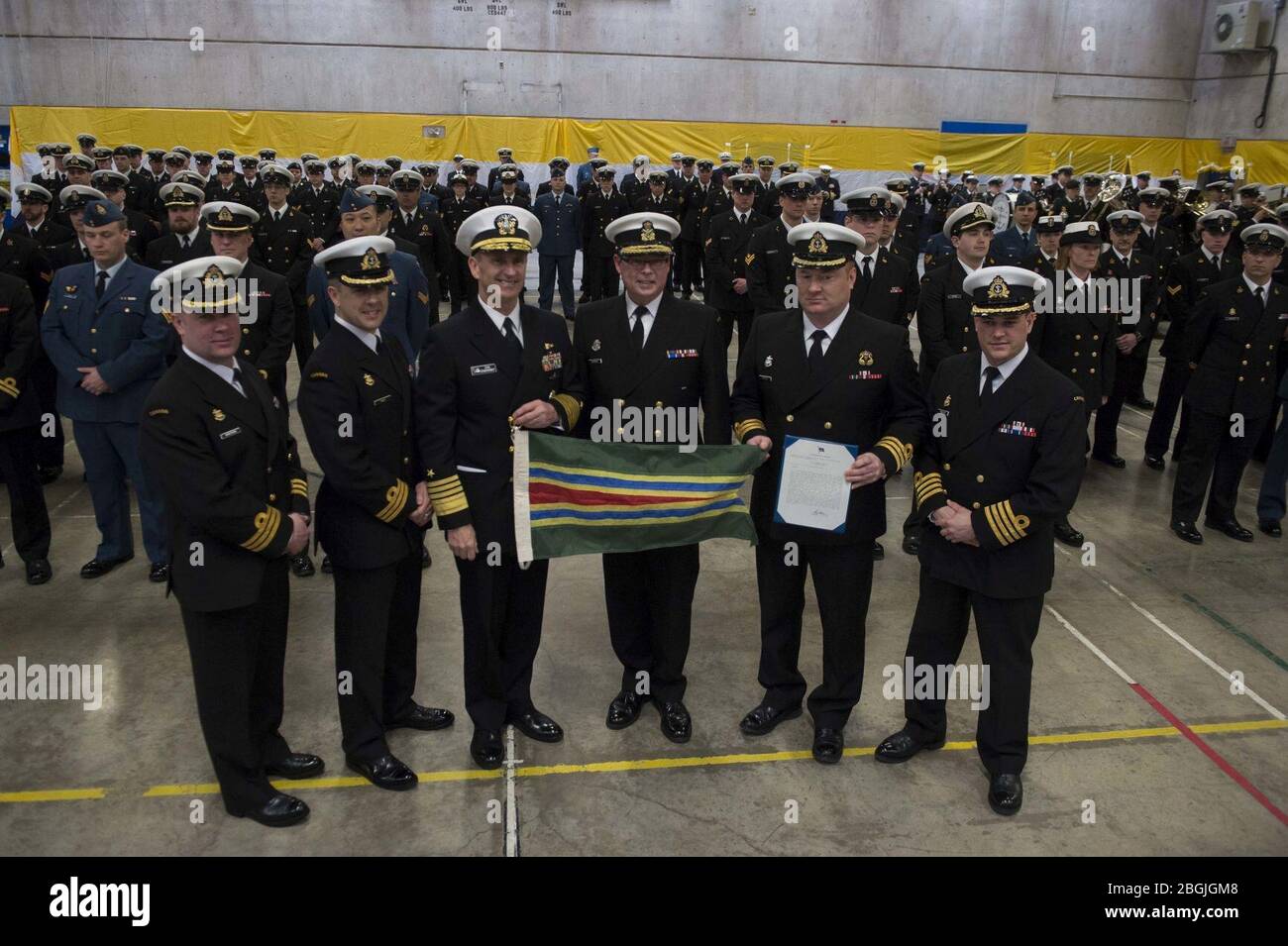 HMCS Toronto receives award 150220 Stock Photo - Alamy