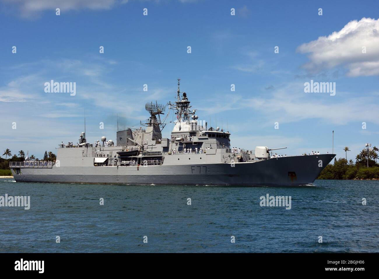 HMNZS Te Kaha arrives at Joint Base Pearl Harbor-Hickam for RIMPAC 2016 ...
