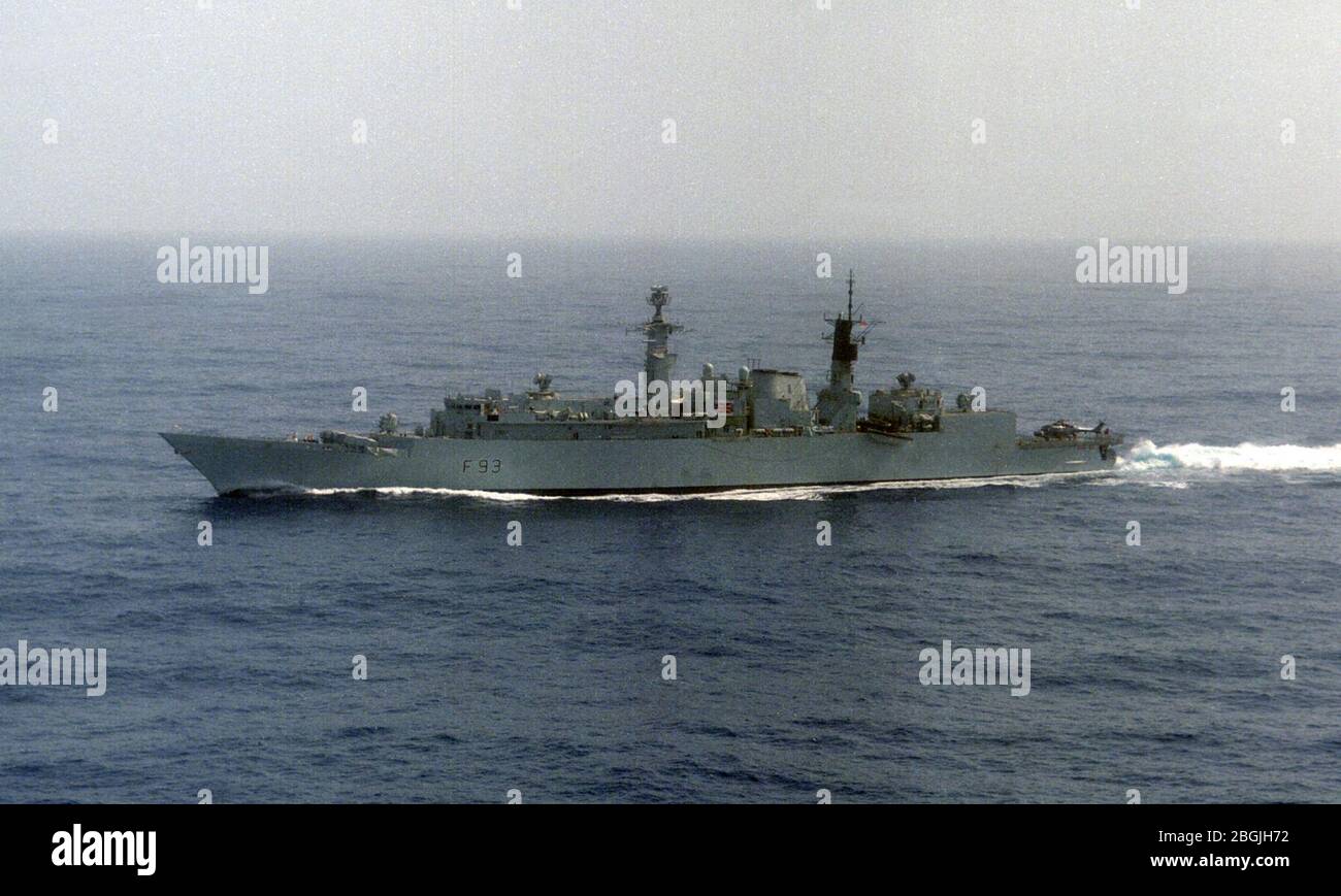 HMS Beaver (F93) underway Stock Photo - Alamy
