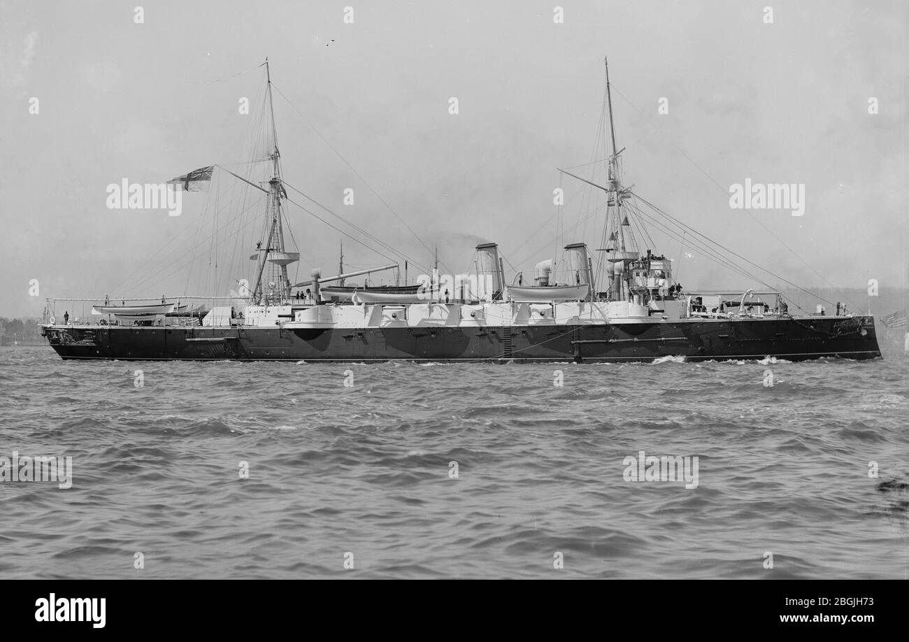 HMS Australia (1886) in the 1890s Stock Photo - Alamy
