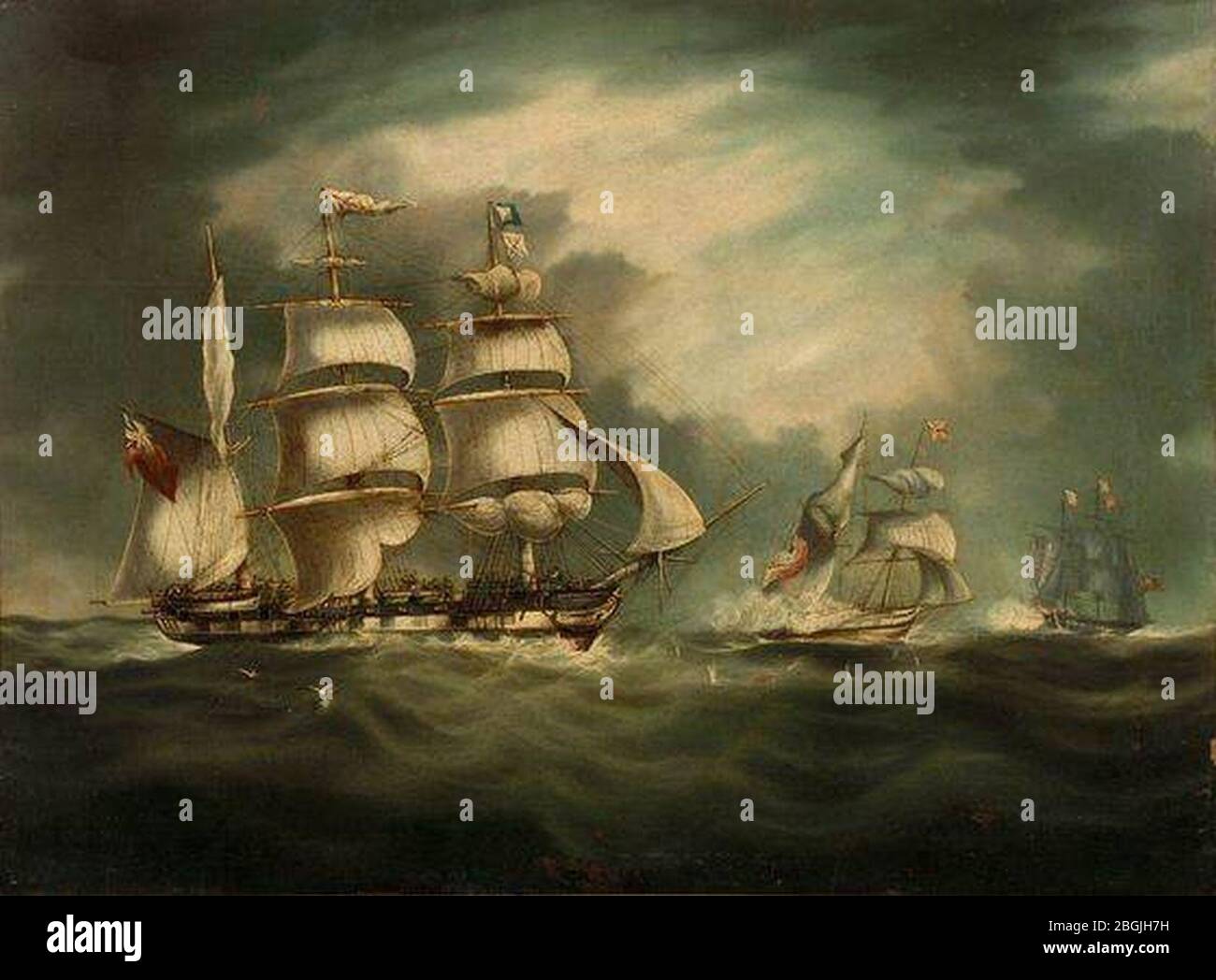 HMS Belle Poule (1806) HMS Hermes (1811) and Gipsy Stock Photo - Alamy