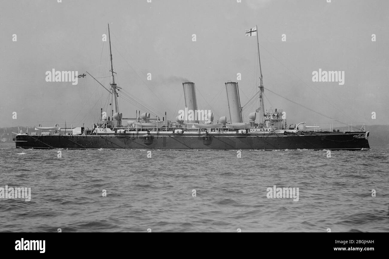 HMS Blake (1889) in the 1890s Stock Photo - Alamy
