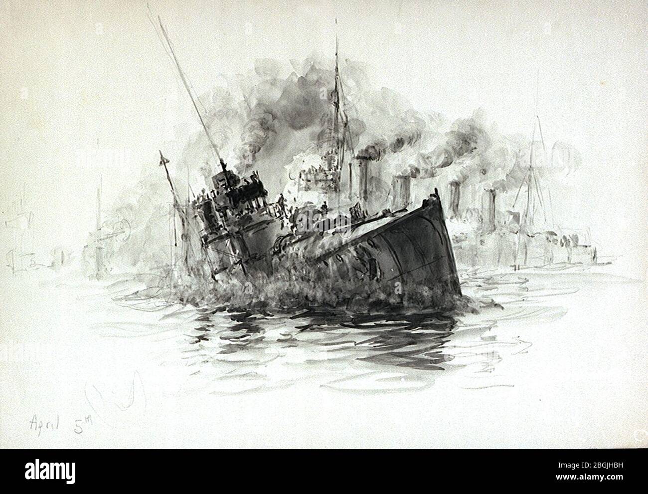 HMS 'Broke' and 'Swift' (TBC Stock Photo - Alamy