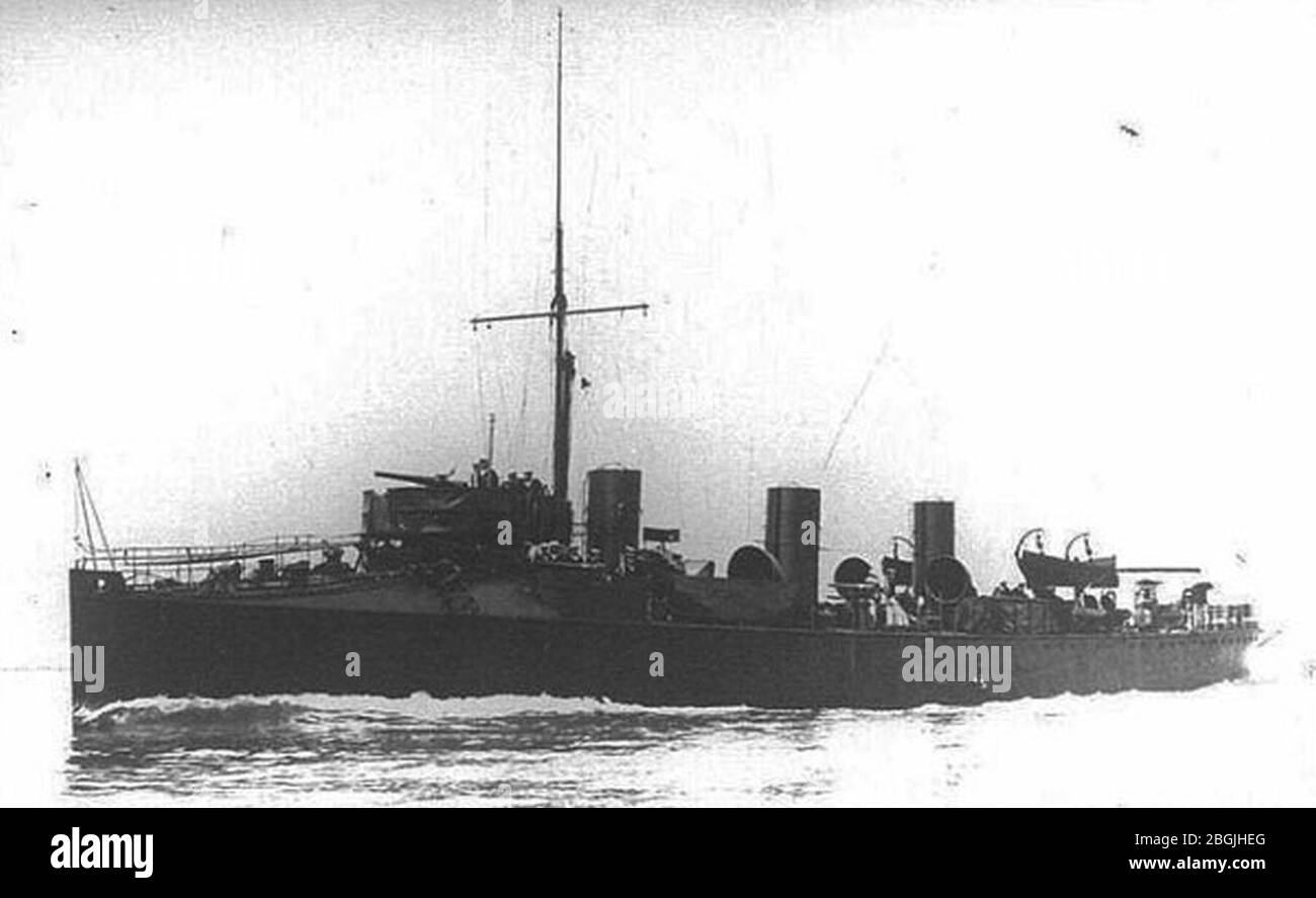 HMS Cheerful TBD Stock Photo - Alamy