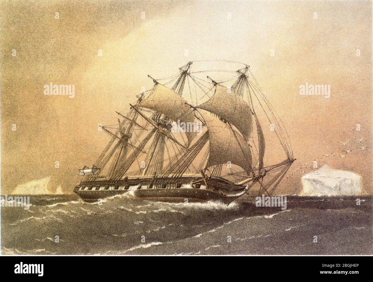 HMS challenger William Frederick Mitchell Stock Photo - Alamy